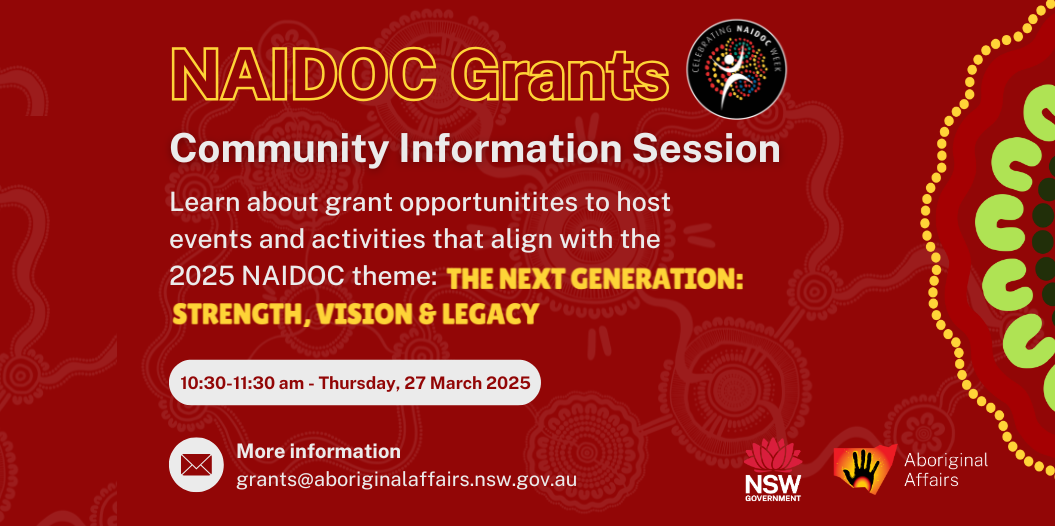 Buy ticket for 2025 NAIDOC Grants Community Information Session | Best ...